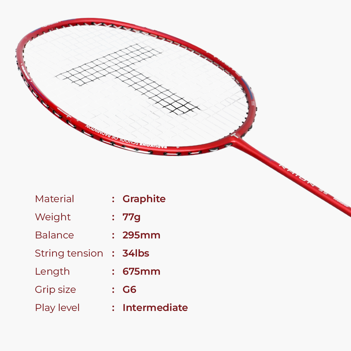 RAION SS Red – Tanso Racquets