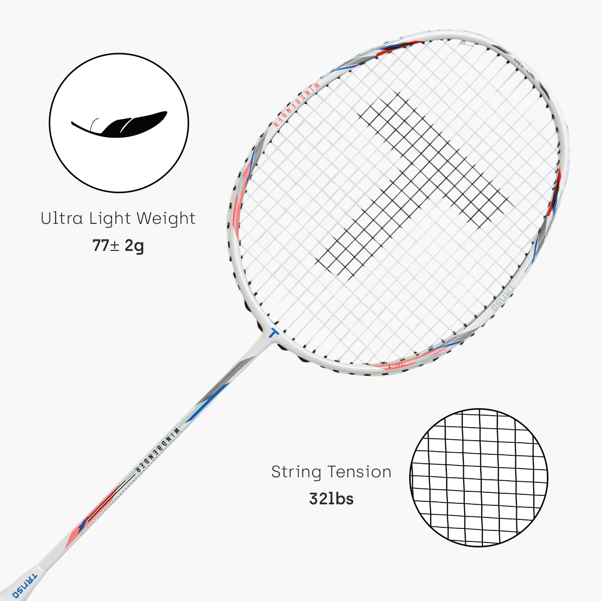WINDBENDER WHITE – Tanso Racquets